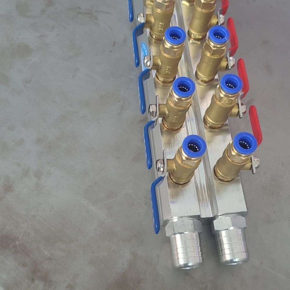 SU KOLLEKTÖRÜ - ALÜMİNYUM - 6 LI - YANDAN GİRİŞ - plase.com.tr